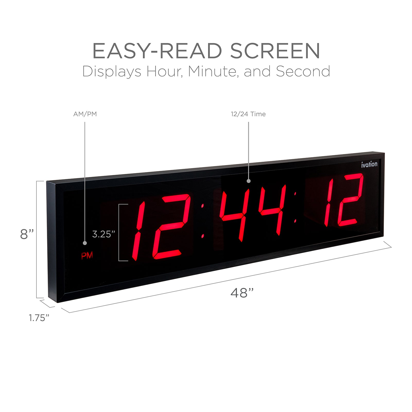 led digital clock wall